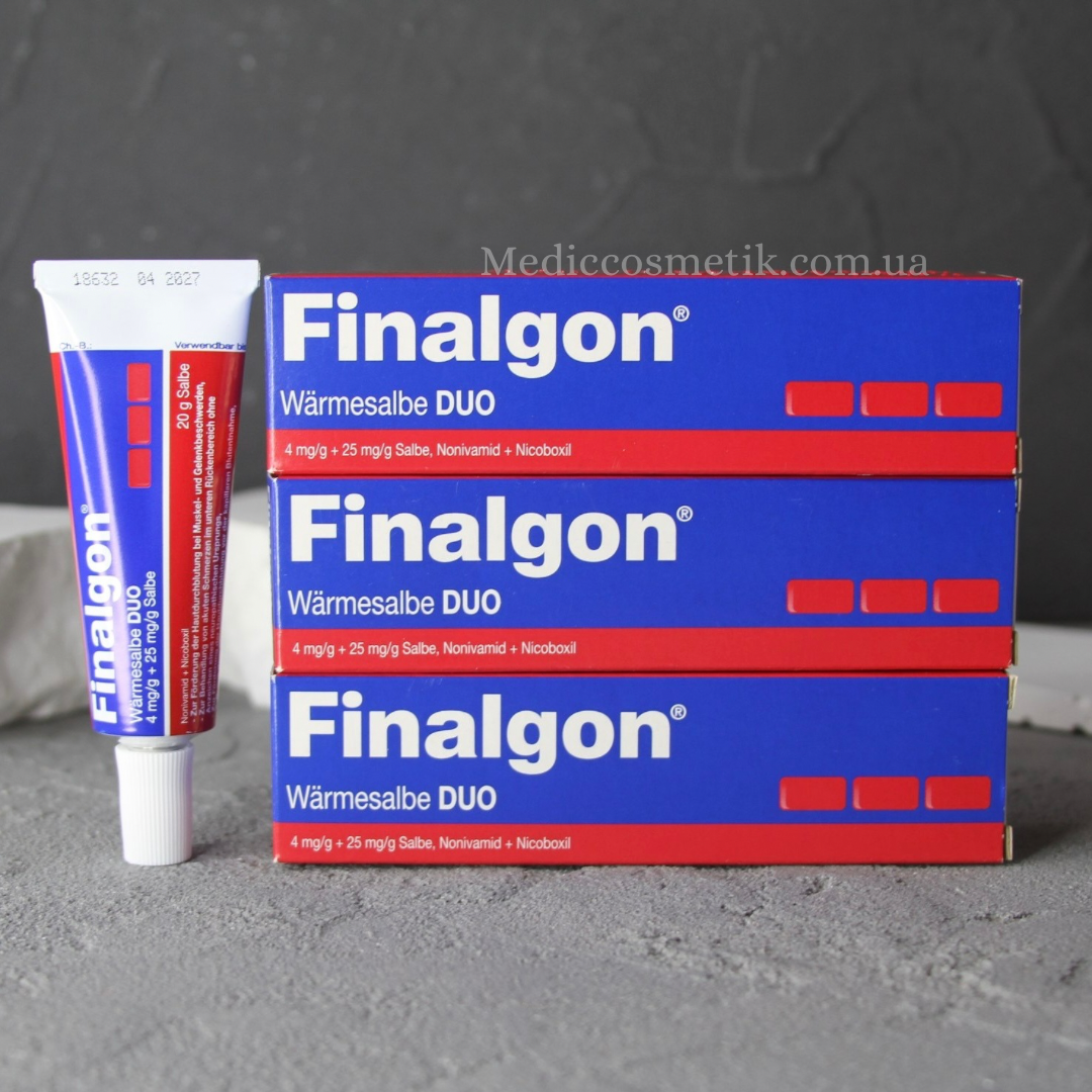 Finalgon Duo мазь – согревающее средство от боли в мышцах и спине.